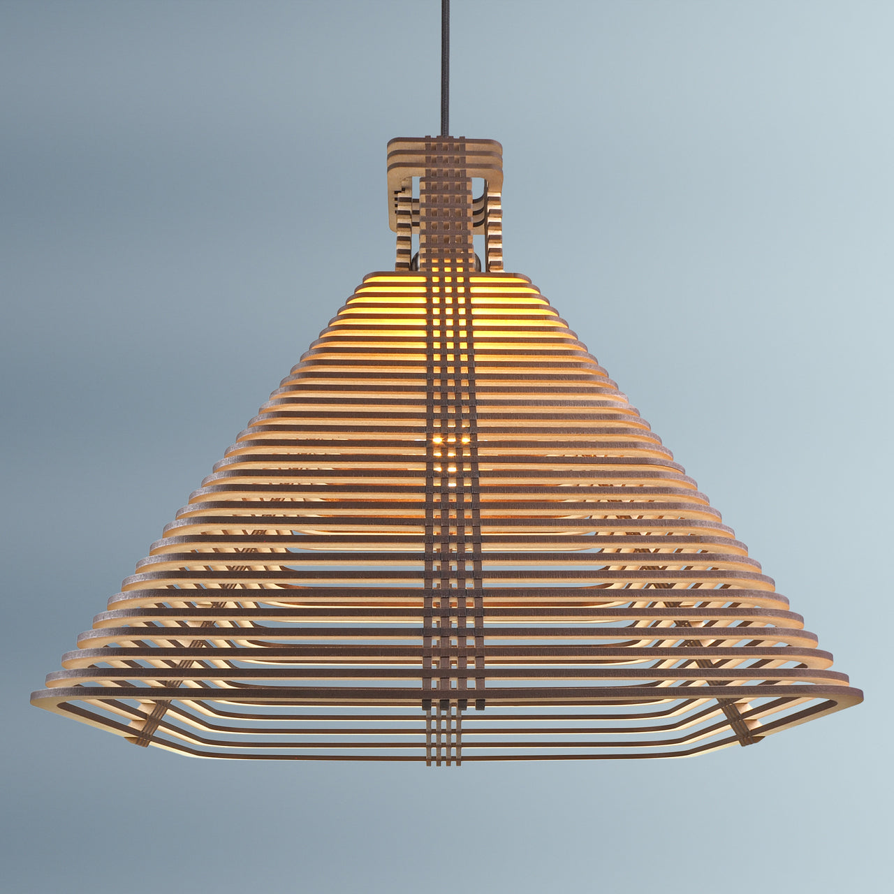 Zooki Model 20 "RA" Wooden Pendant Light | Ceiling Light Fixture ...