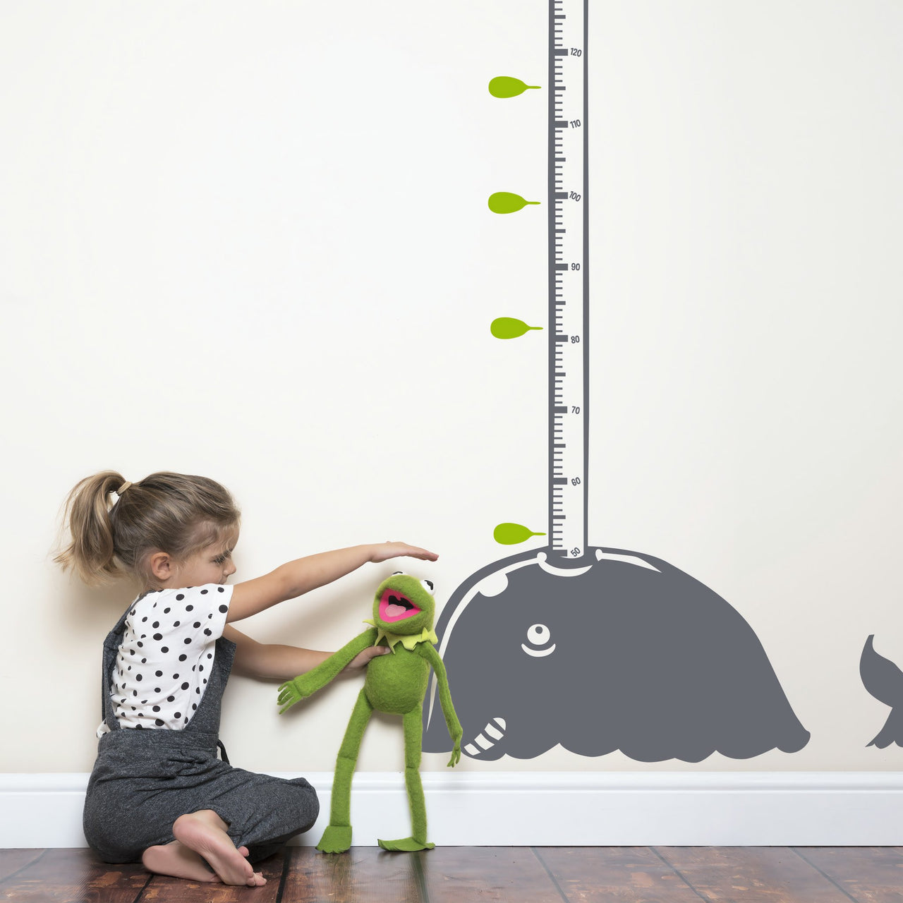 Height Chart Wall Sticker with Whale – Wall Art