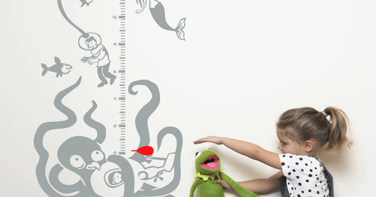 The Undersea World Height Chart Wall Sticker – Wall Art